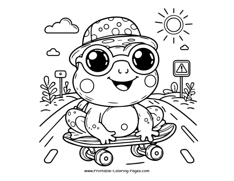 Frog Printable Coloring Pages: A Ribbiting Adventure In Creativity And ...
