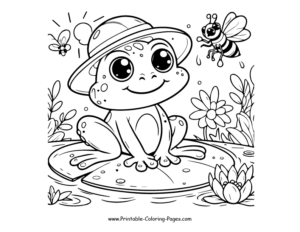 Frog Printable Coloring Pages: A Ribbiting Adventure In Creativity And ...
