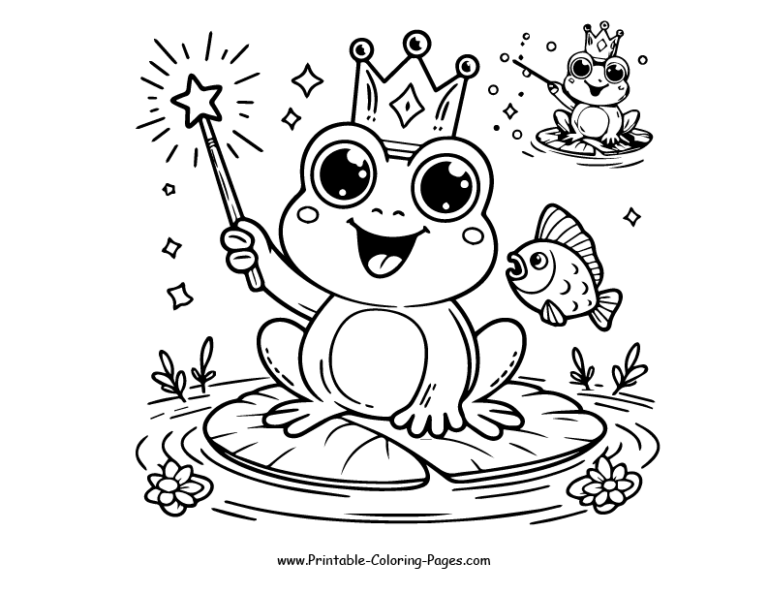 Frog Printable Coloring Pages: A Ribbiting Adventure In Creativity And ...