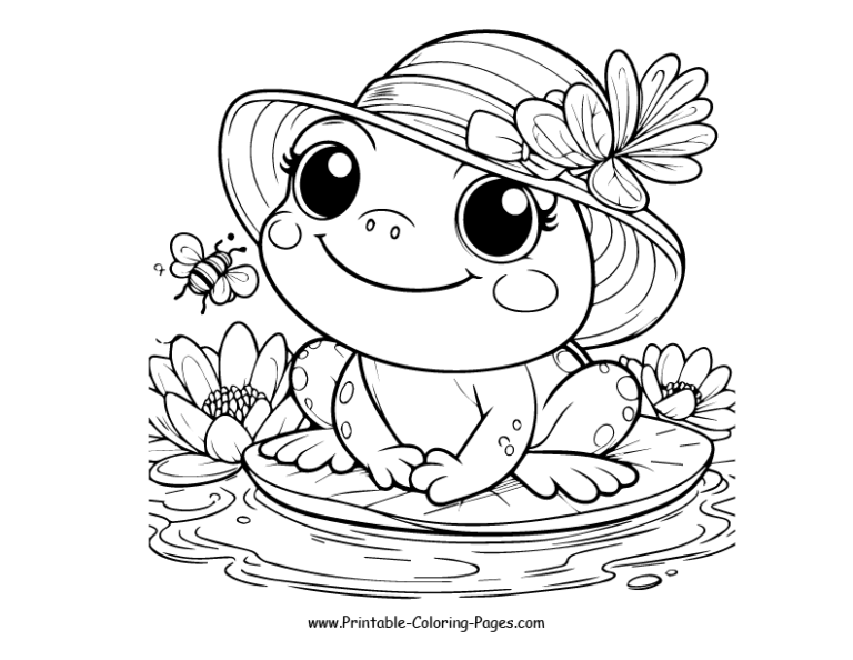 Frog Printable Coloring Pages: A Ribbiting Adventure In Creativity And ...