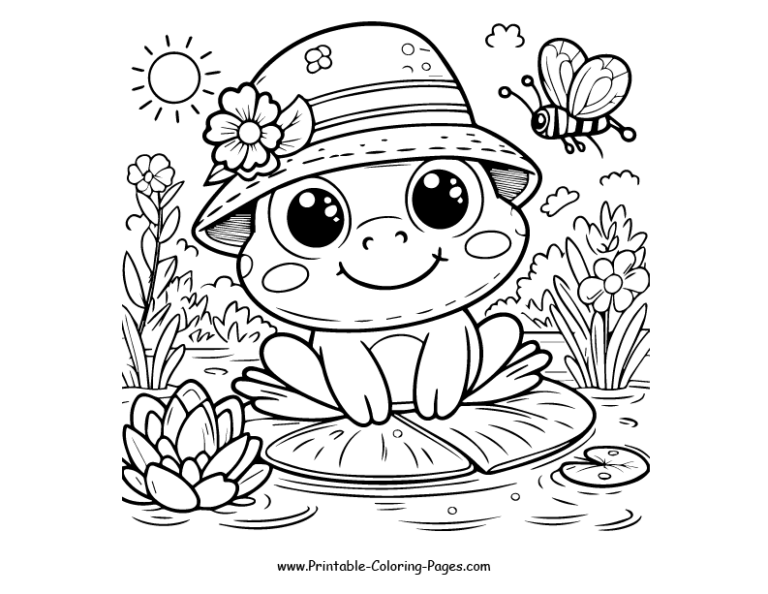 30 Free Frog Printable Coloring Pages For Toddler