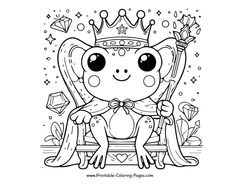 Frog Printable Coloring Pages: A Ribbiting Adventure In Creativity And ...
