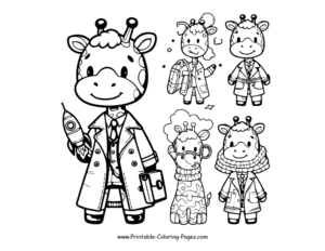 Giraffe Printable Coloring Pages: A Towering Canvas Of Creativity