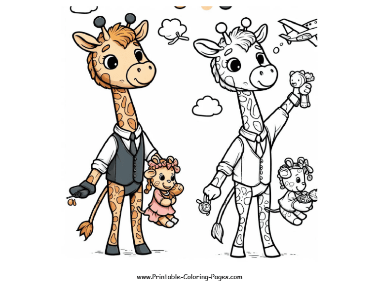 Giraffe Printable Coloring Pages: A Towering Canvas Of Creativity