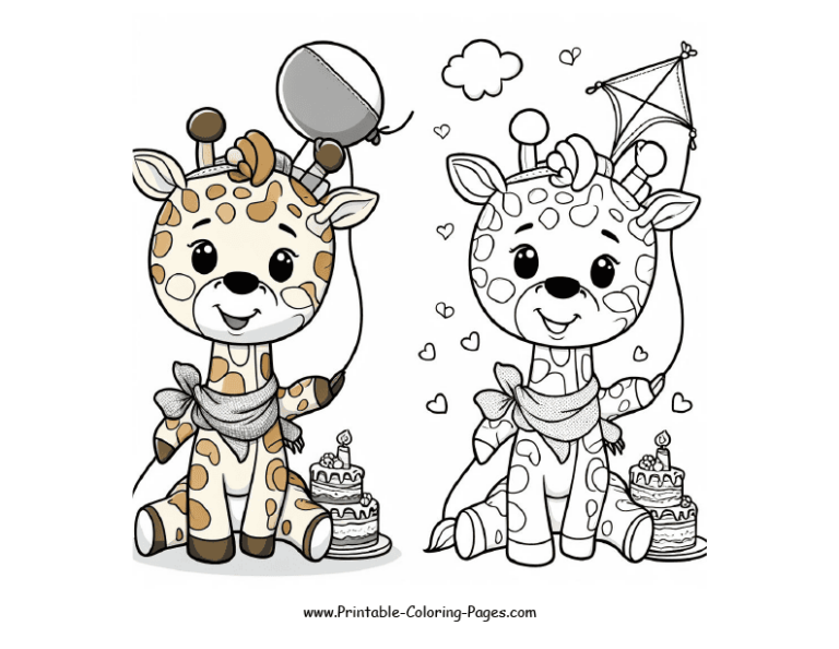 Giraffe Printable Coloring Pages: A Towering Canvas Of Creativity