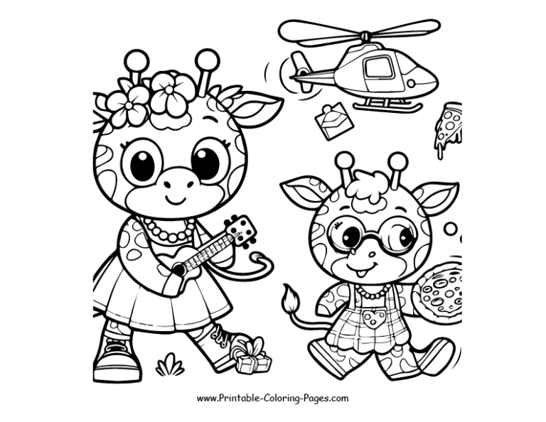 Giraffe Printable Coloring Pages: A Towering Canvas Of Creativity