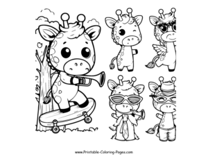 Giraffe Printable Coloring Pages: A Towering Canvas Of Creativity
