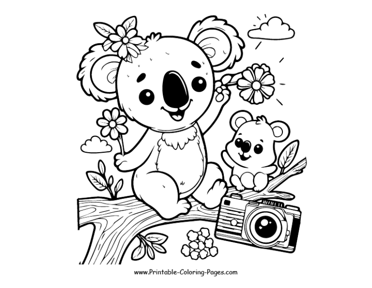 30 Koala Printable Coloring Pages: A Eucalyptus-Fueled Adventure For ...