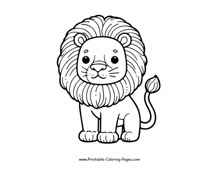 30 Lion Printable Coloring Pages: Roaring Fun For Creative Minds!