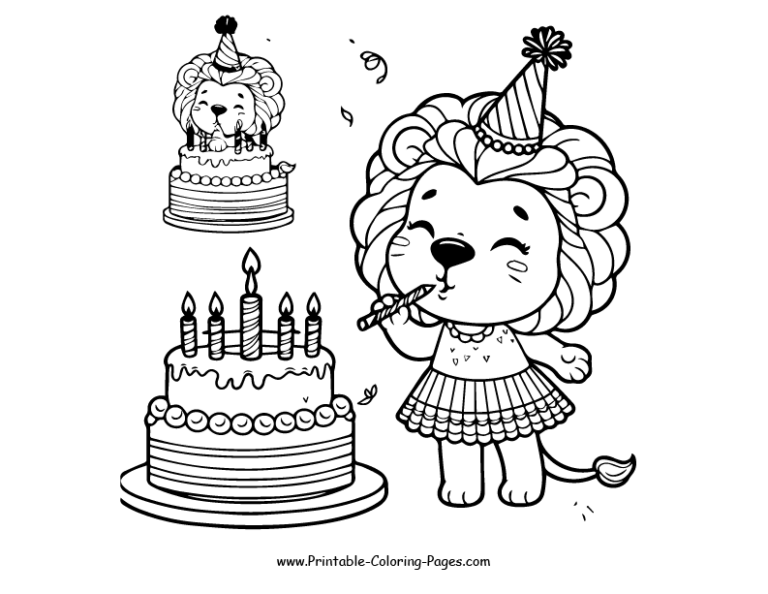 30 Lion Printable Coloring Pages: Roaring Fun For Creative Minds!