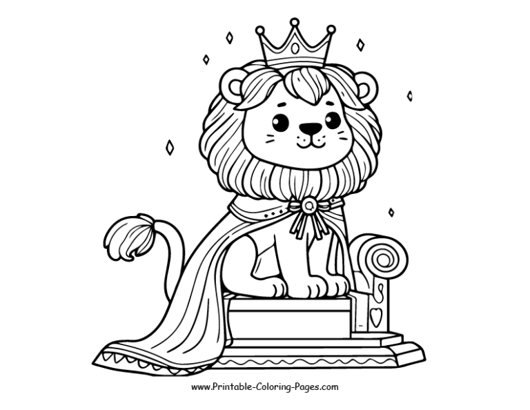 30 Lion Printable Coloring Pages: Roaring Fun For Creative Minds!