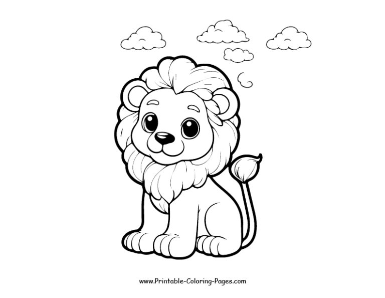 30 Lion Printable Coloring Pages: Roaring Fun For Creative Minds!