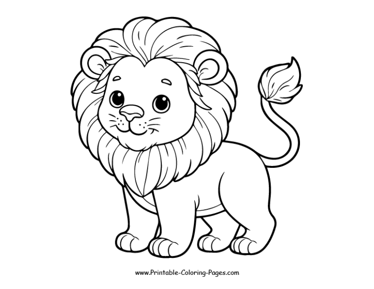 30 Lion Printable Coloring Pages: Roaring Fun For Creative Minds!