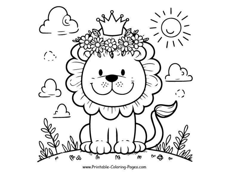 30 Lion Printable Coloring Pages: Roaring Fun For Creative Minds!