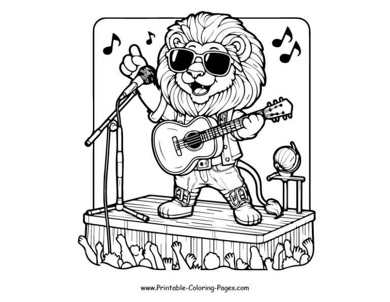 30 Lion Printable Coloring Pages: Roaring Fun For Creative Minds!