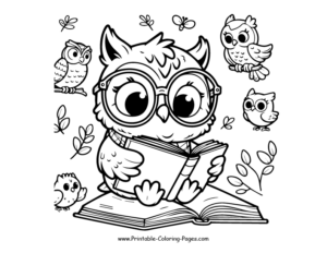 30 Owl Printable Coloring Pages: A Nighttime Symphony Of Creativity!