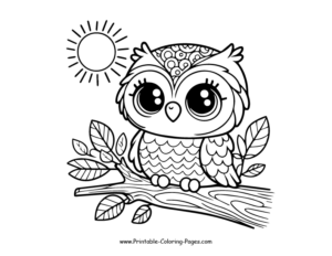 30 Owl Printable Coloring Pages: A Nighttime Symphony Of Creativity!