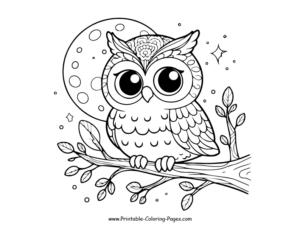 30 Owl Printable Coloring Pages: A Nighttime Symphony Of Creativity!