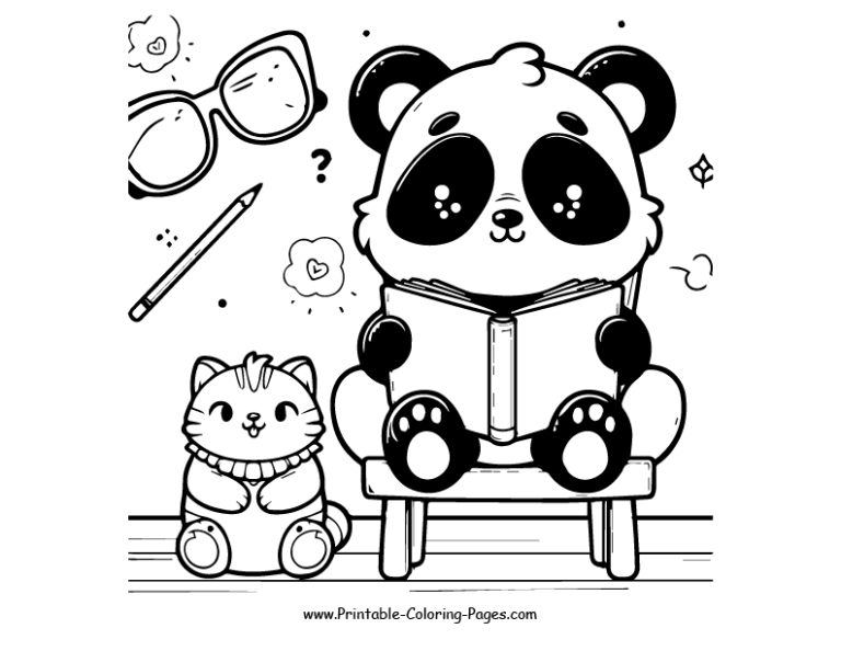 30 Giant Panda Printable Coloring Pages: A Monochrome Wonderland Of ...