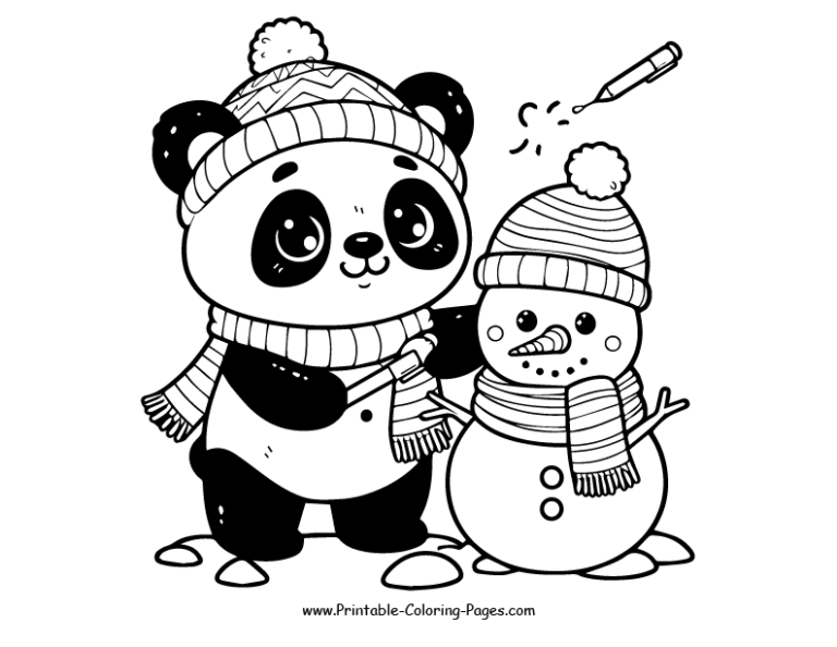30 Giant Panda Printable Coloring Pages: A Monochrome Wonderland Of ...
