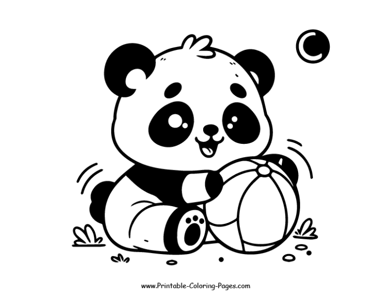 30 Giant Panda Printable Coloring Pages: A Monochrome Wonderland Of ...