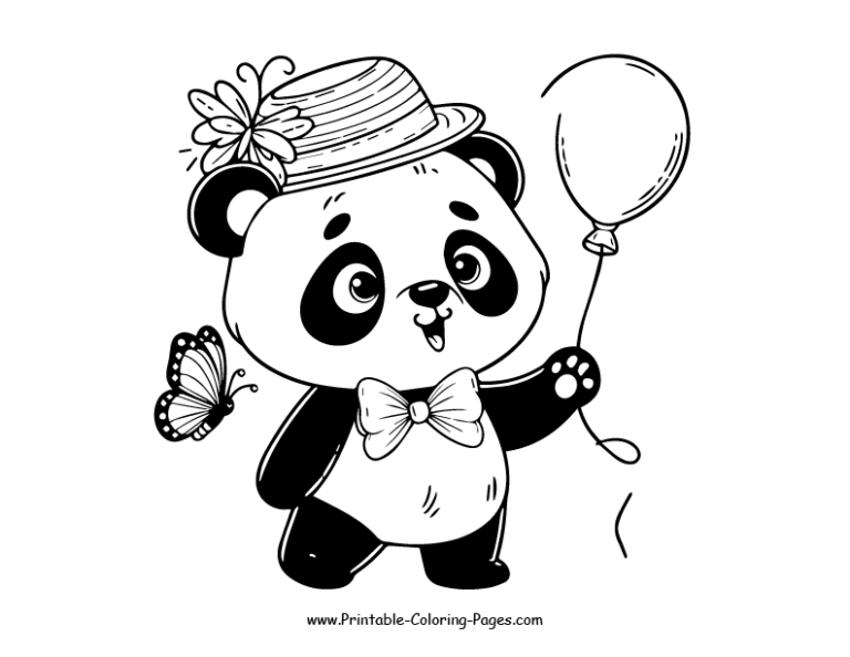 30 Giant Panda Printable Coloring Pages: A Monochrome Wonderland Of ...