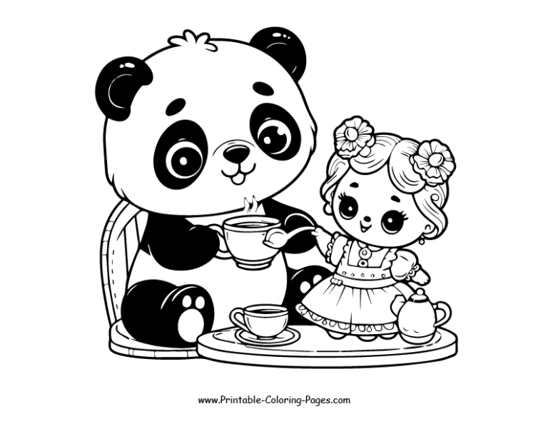 30 Giant Panda Printable Coloring Pages: A Monochrome Wonderland Of ...