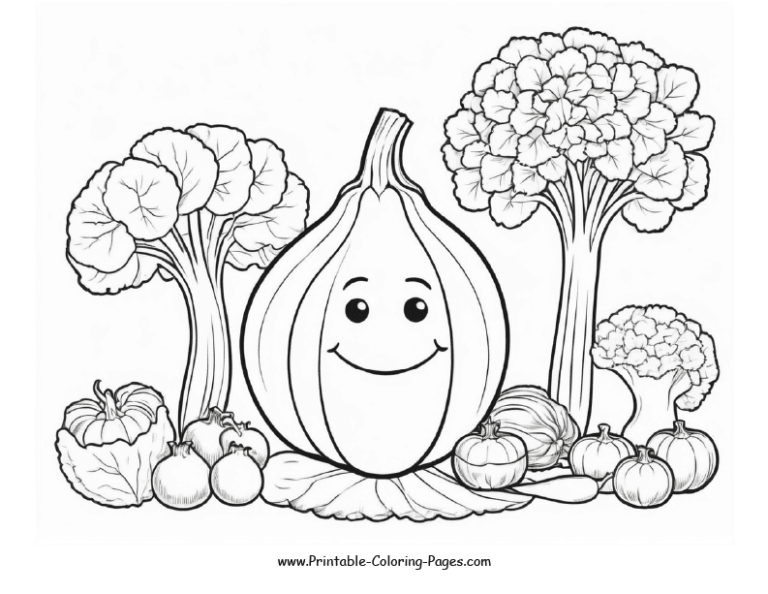 Exploring The World Of Vegetable Coloring Pages: Nurturing Creativity ...