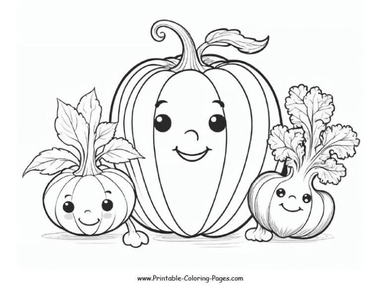 Exploring The World Of Vegetable Coloring Pages: Nurturing Creativity ...
