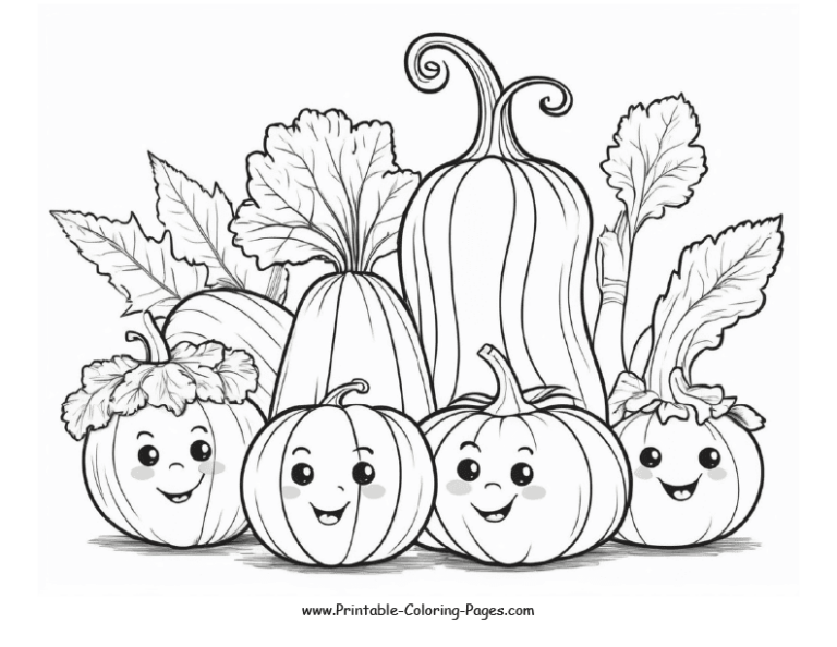 Exploring The World Of Vegetable Coloring Pages: Nurturing Creativity ...