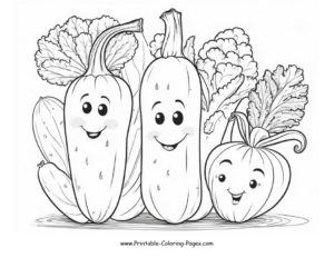Exploring The World Of Vegetable Coloring Pages: Nurturing Creativity ...