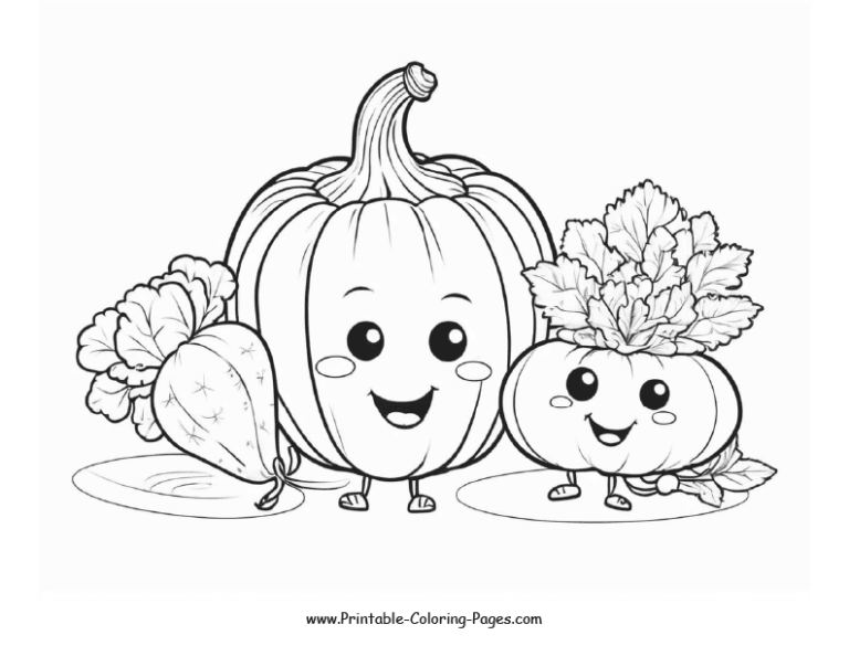 Exploring The World Of Vegetable Coloring Pages: Nurturing Creativity ...