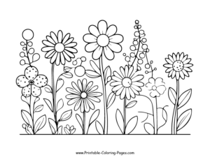 Gorgeous Flowers Coloring Pages To Download: Experience Joy And ...