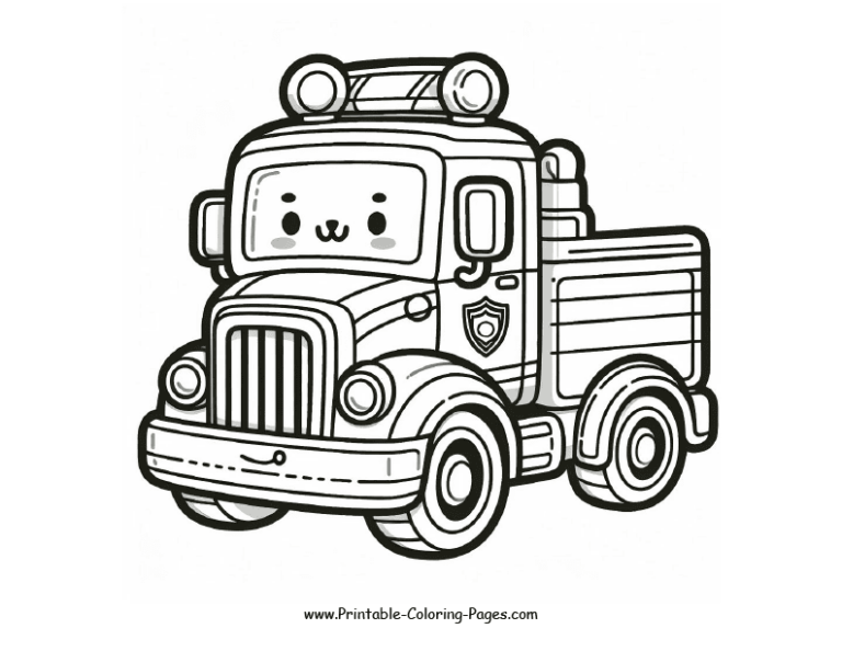 20 Thrilling Police Car Printable Coloring Pages: Sparking Creativity ...