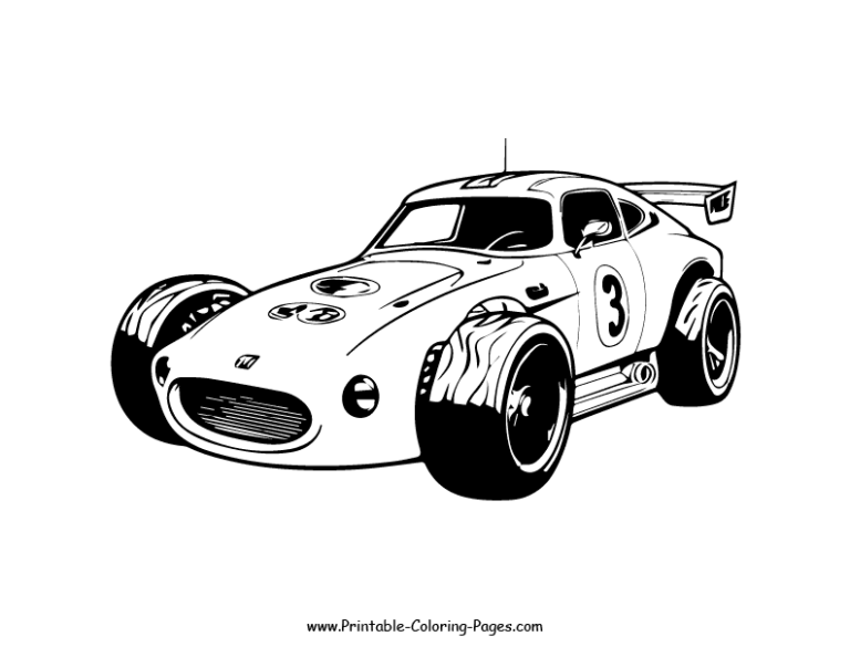 Blast Your Happiness With 20 Printable Race Car Coloring Pages!