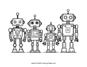 20 Free Robots Coloring Pages PDF: Unleash Your Creativity With Fun ...