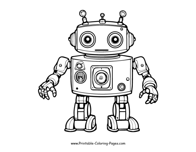 20 Free Robots Coloring Pages PDF: Unleash Your Creativity With Fun ...