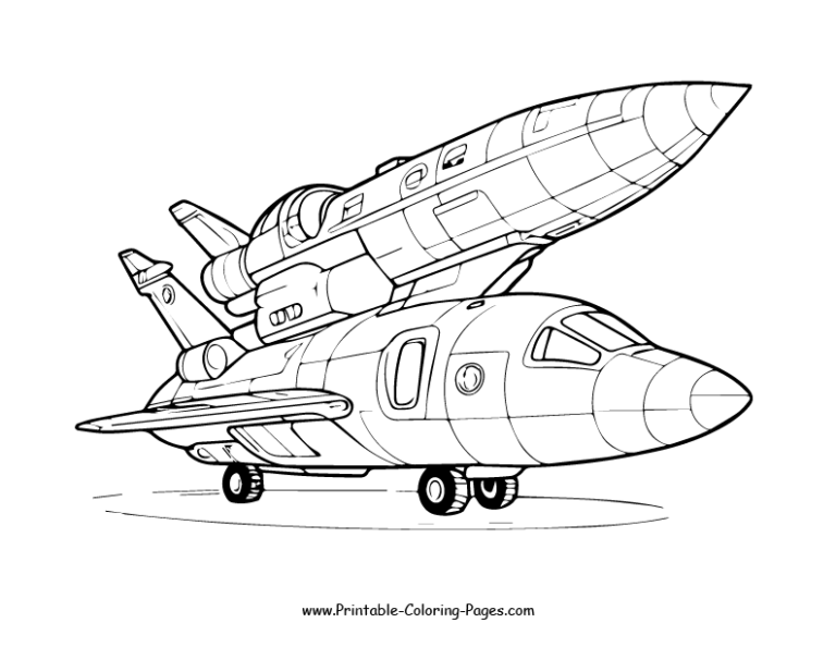 Blast Off Into Creativity With Spaceship Coloring Pages! (Free PDF) 30 PDFs