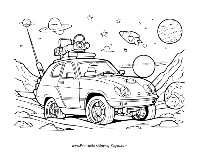 Blast Off Into Creativity With Spaceship Coloring Pages! (Free PDF) 30 PDFs
