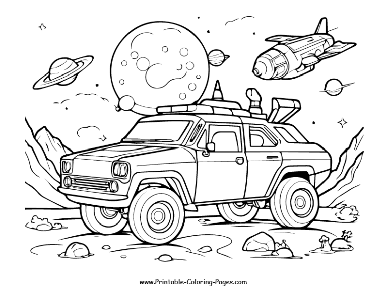 Blast Off Into Creativity With Spaceship Coloring Pages! (Free PDF) 30 PDFs