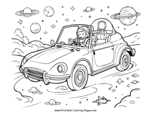 Blast Off Into Creativity With Spaceship Coloring Pages! (Free PDF) 30 PDFs