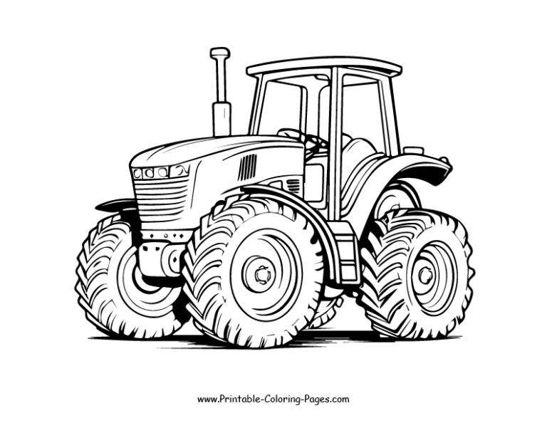 22 Free Tractors Coloring Pages: Unleashing Creativity For Young Artists
