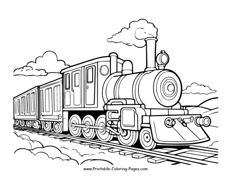 Trains Printable Coloring Pages: A Journey Of Creativity And Fun
