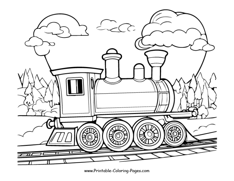 Trains Printable Coloring Pages: A Journey Of Creativity And Fun