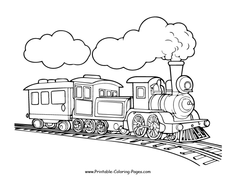 Trains Printable Coloring Pages: A Journey Of Creativity And Fun