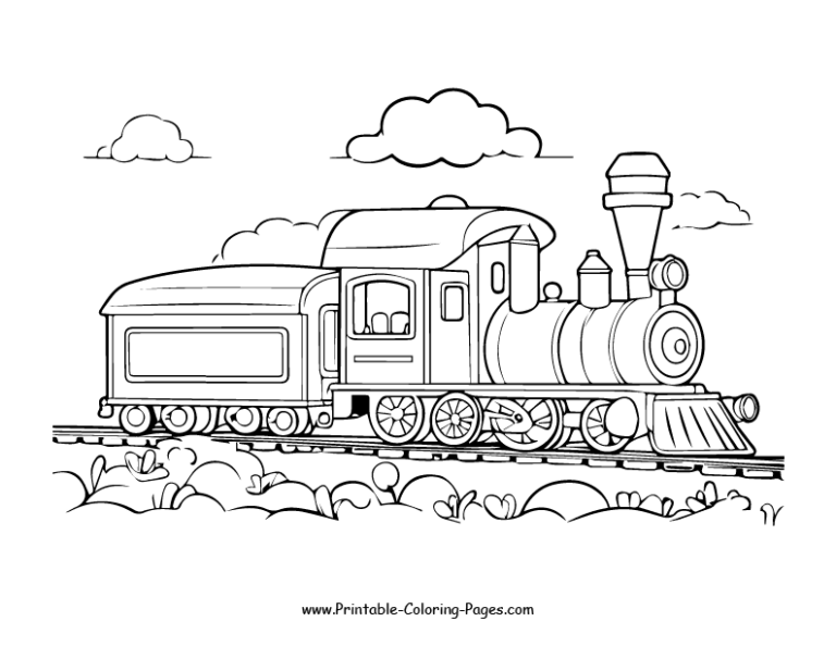 Trains Printable Coloring Pages: A Journey Of Creativity And Fun