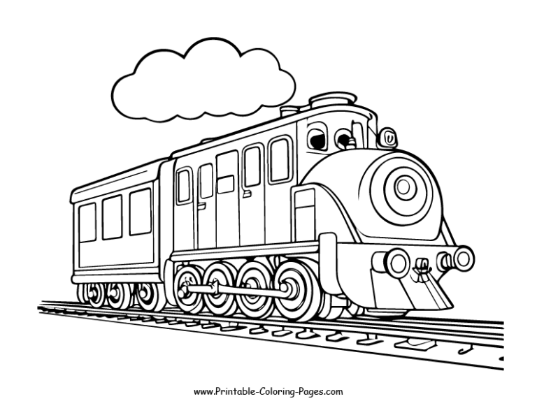Trains Printable Coloring Pages: A Journey Of Creativity And Fun