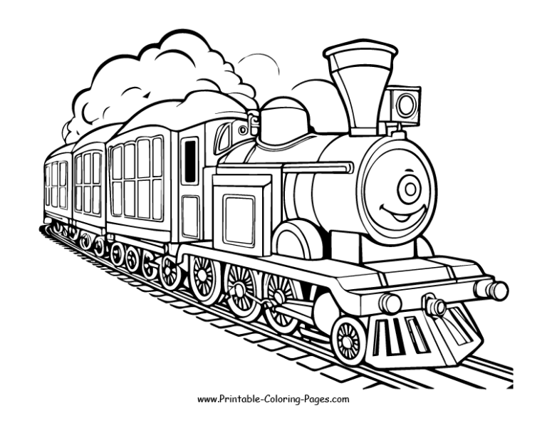 Trains Printable Coloring Pages: A Journey Of Creativity And Fun
