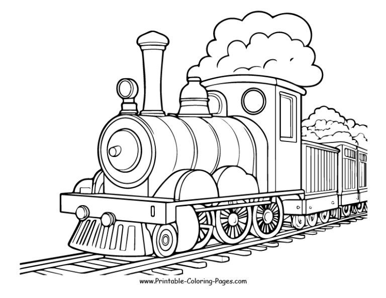 Trains Printable Coloring Pages: A Journey Of Creativity And Fun