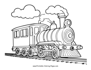 Trains Printable Coloring Pages: A Journey Of Creativity And Fun